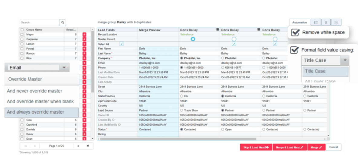Cloudingo - Salesforce Data Cleansing and Management Tool